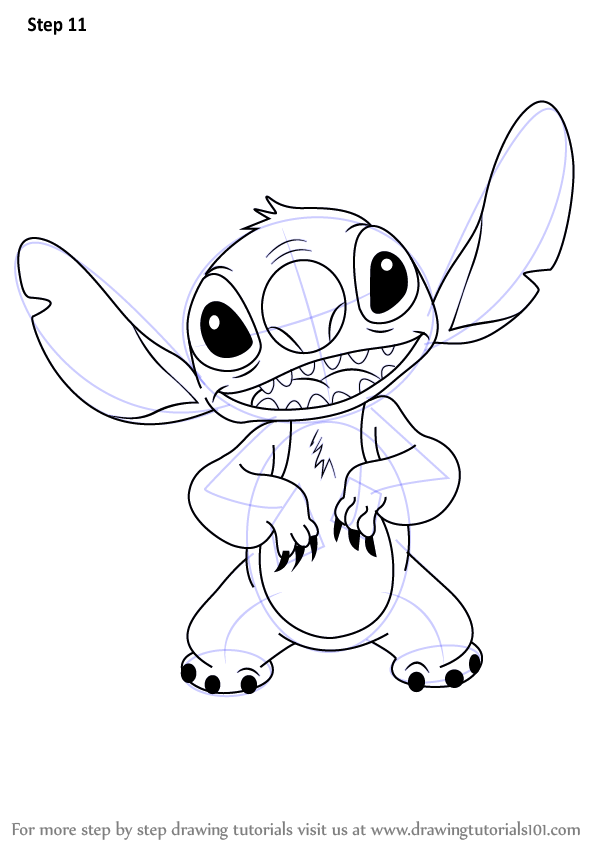 Learn How To Draw Stitch From Lilo And Stitch Lilo Stitch Step By