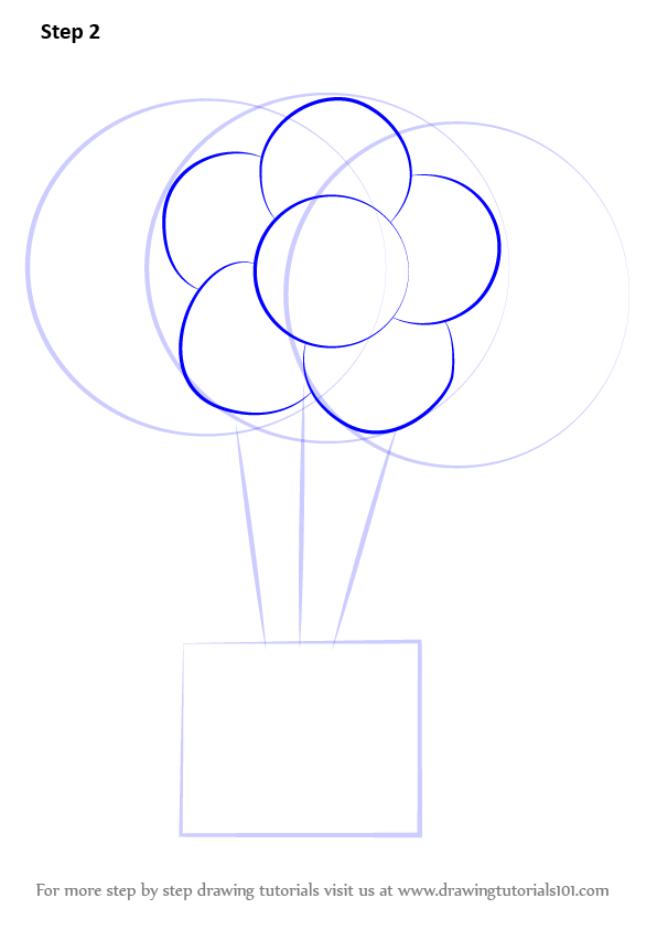 Learn How To Draw A Flower Pot Flowers Step By Step Drawing Tutorials Learn How To Draw A Flower Pot Flowers Step By Step Drawing Tutorials