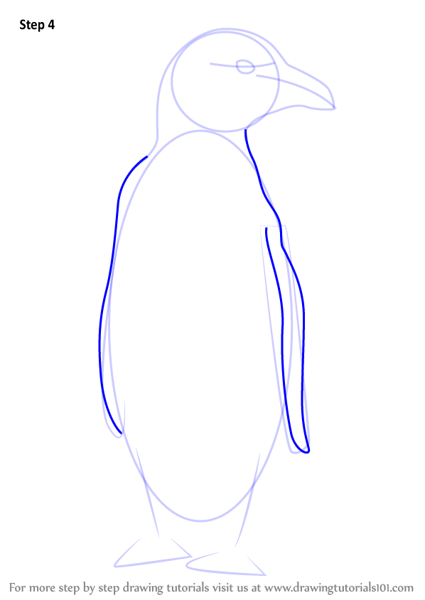 How to Draw a Macaroni Penguin (Antarctic Animals) Step by Step ...