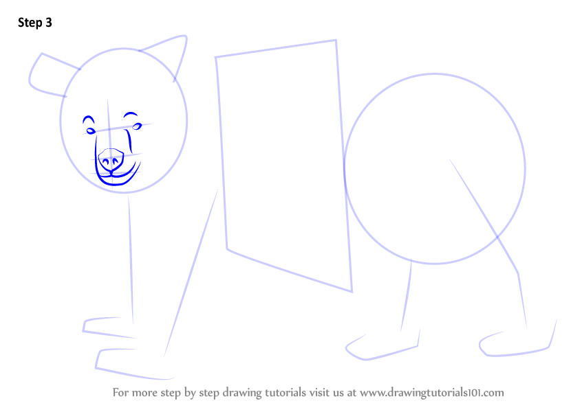 How to Draw an Asian black bear (Bears) Step by Step ...