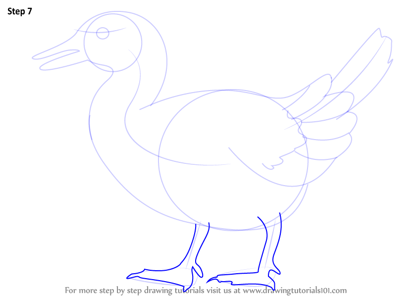How To Draw Duck Legs