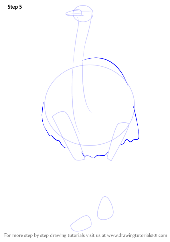 How to Draw a Emu (Farm Animals) Step by Step | DrawingTutorials101.com