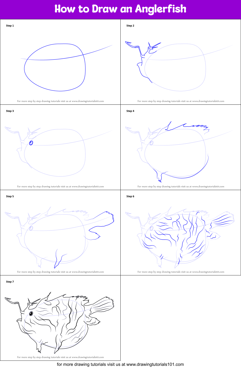 How To Draw A Lionfish Step By Step