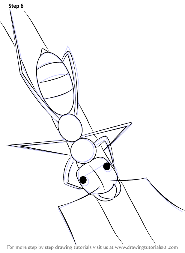 How to Draw a Ant (Insects) Step by Step | DrawingTutorials101.com