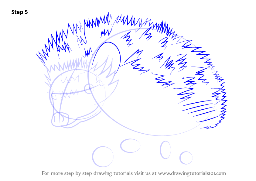 How to Draw a Hedgehog (Other Animals) Step by Step ...