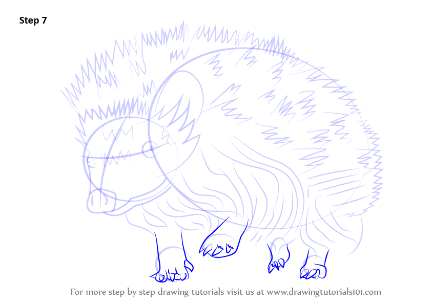 How to Draw a Hedgehog (Other Animals) Step by Step ...