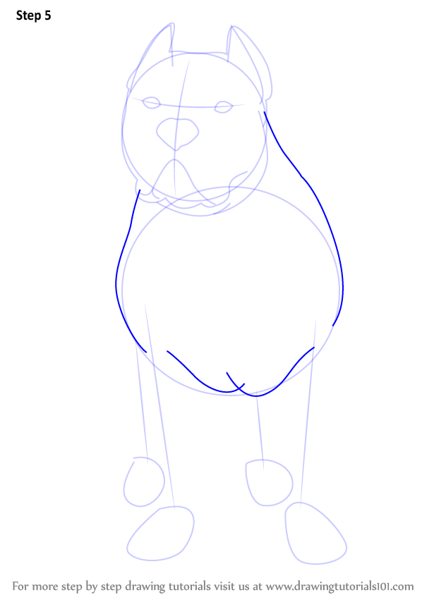 How to Draw a Pitbull (Other Animals) Step by Step ...