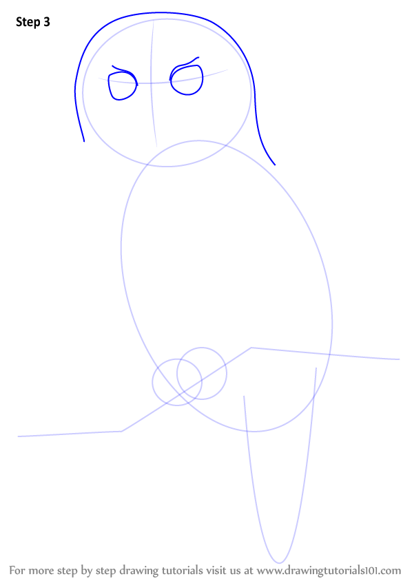 How To Draw An Owl In A Tree Step By Step