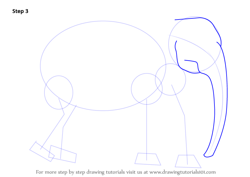How to Draw an African Elephant (Wild Animals) Step by Step ...