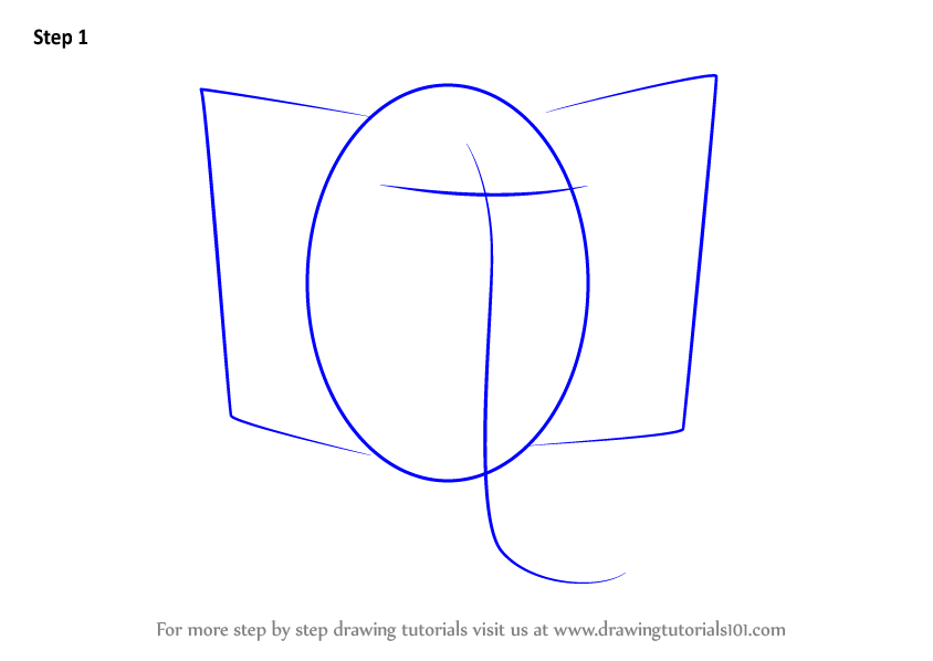 How to Draw an Elephant Cartoon (Zoo Animals) Step by Step ...