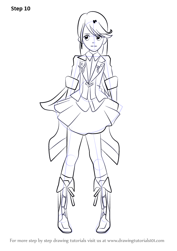 How to Draw Sayaka Akimoto from AKB0048 (AKB0048) Step by Step ...