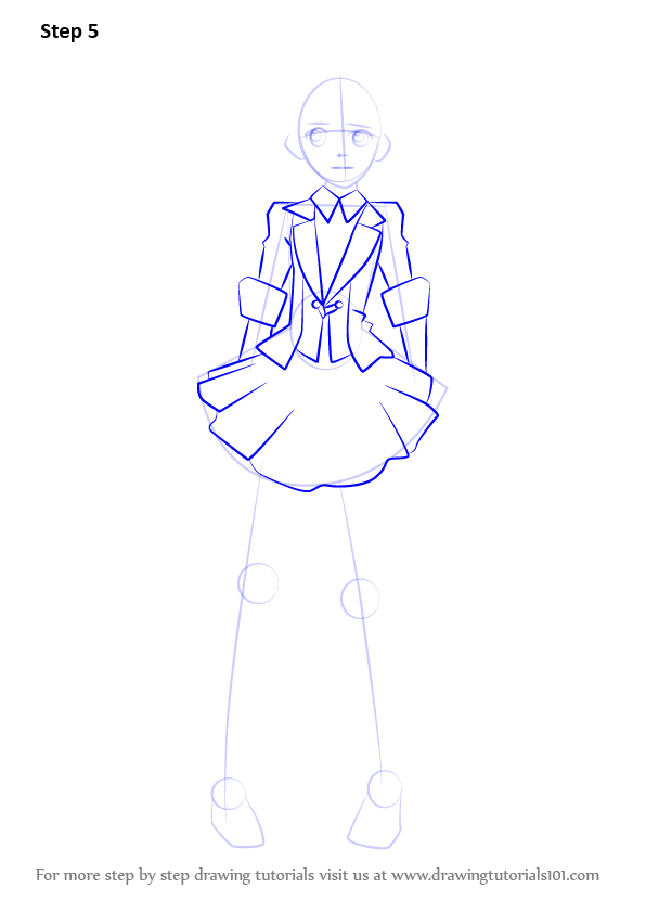 How to Draw Sayaka Akimoto from AKB0048 (AKB0048) Step by Step ...