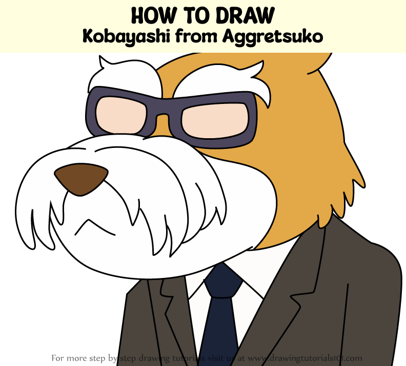 How to Draw Kobayashi from Aggretsuko (Aggretsuko) Step by Step ...