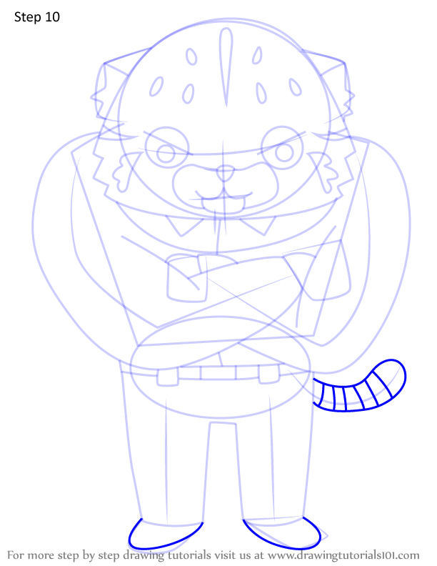 How to Draw Manumaru from Aggretsuko (Aggretsuko) Step by Step ...
