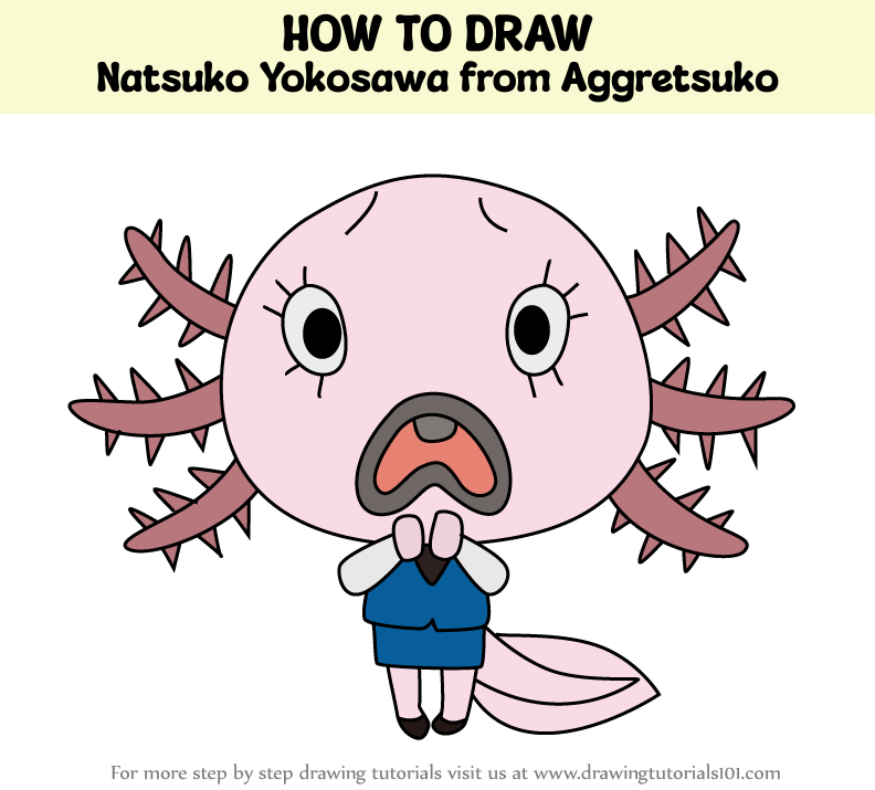 How to Draw Natsuko Yokosawa from Aggretsuko (Aggretsuko) Step by Step ...