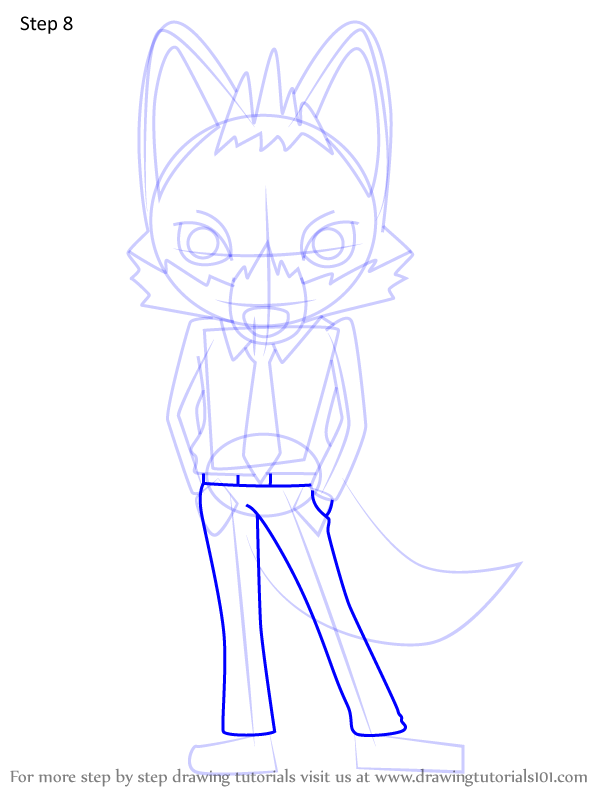 How to Draw Ookami from Aggretsuko (Aggretsuko) Step by Step ...
