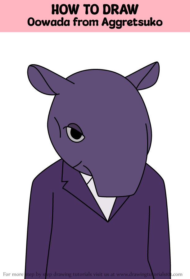 How to Draw Oowada from Aggretsuko (Aggretsuko) Step by Step ...