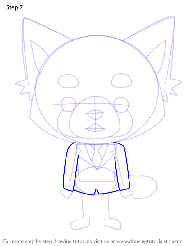 How to Draw Resasuke from Aggretsuko (Aggretsuko) Step by Step ...
