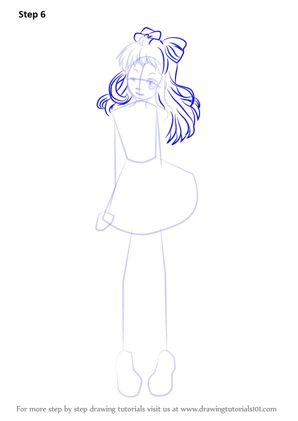 How to Draw Ako Saotome from Aikatsu Stars! (Aikatsu Stars!) Step by ...