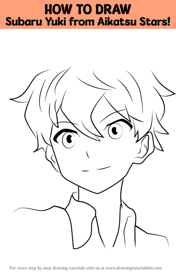 How to Draw Subaru Yuki from Aikatsu Stars! (Aikatsu Stars!) Step by ...