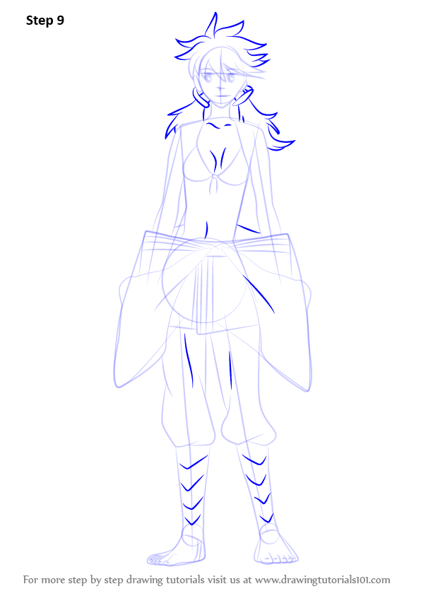 How to Draw Mez from Akame Ga Kill (Akame Ga Kill) Step by Step ...