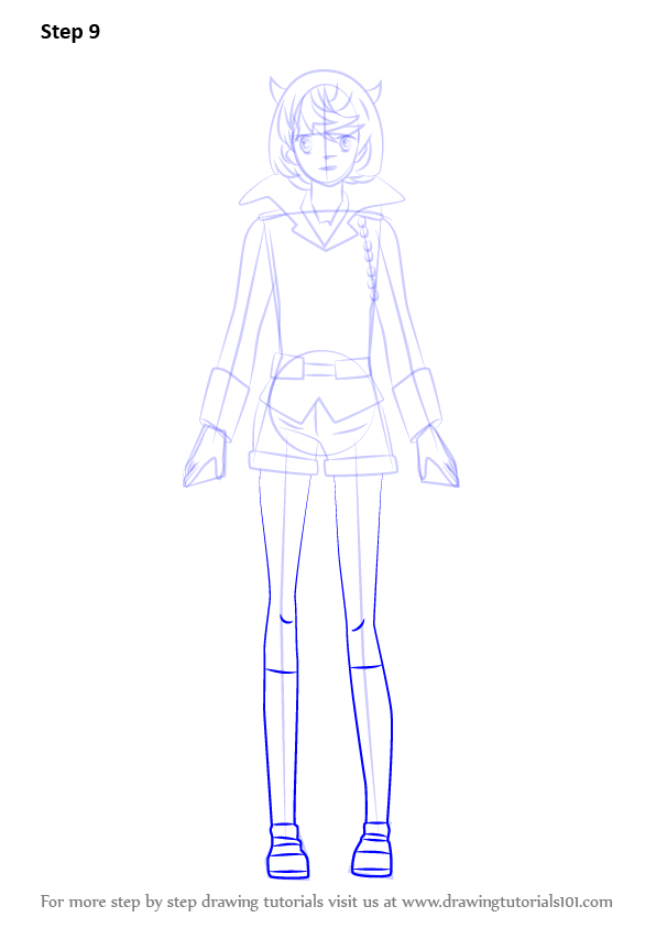 How to Draw Nyau from Akame Ga Kill (Akame Ga Kill) Step by Step ...