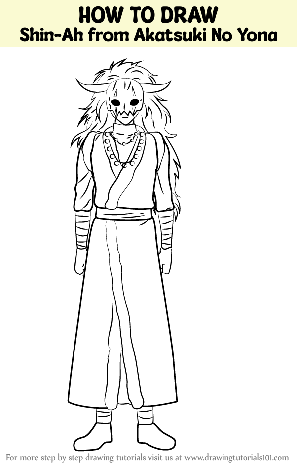 How to Draw Shin-Ah from Akatsuki No Yona (Akatsuki No Yona) Step by ...