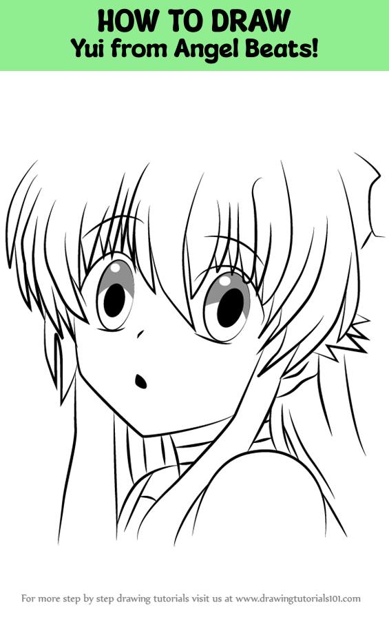 How to Draw Yui from Angel Beats! (Angel Beats!) Step by Step ...