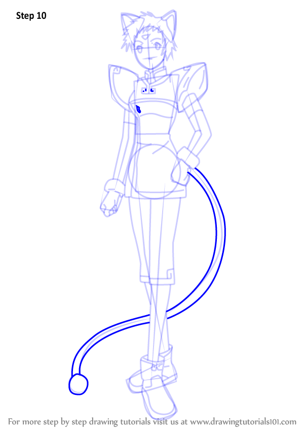 How to Draw Mao from Angelic Layer (Angelic Layer) Step by Step ...