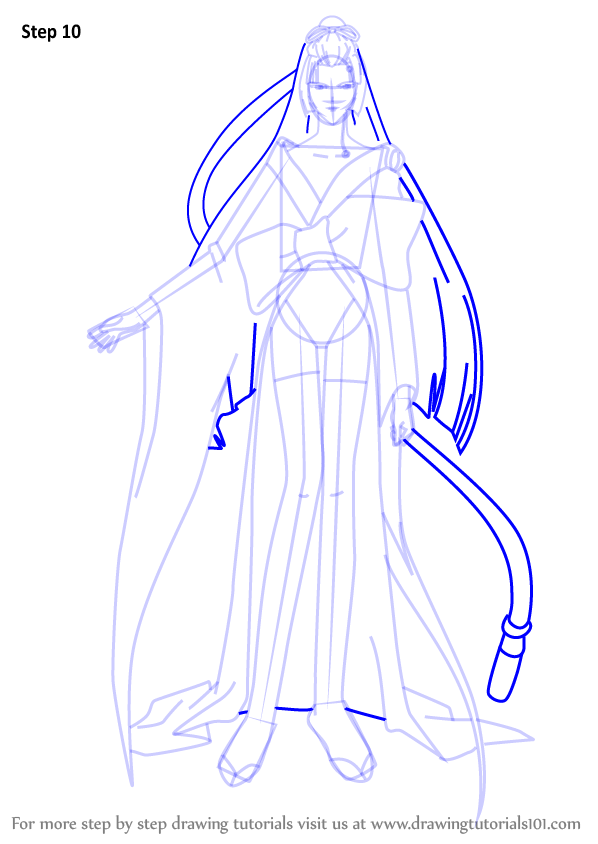 How to Draw Shirahime from Angelic Layer (Angelic Layer) Step by Step ...