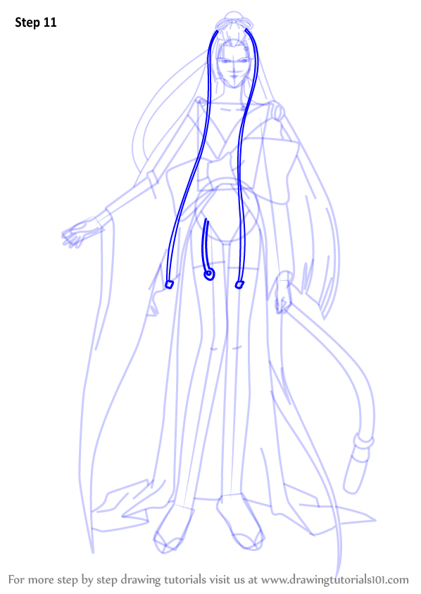 How to Draw Shirahime from Angelic Layer (Angelic Layer) Step by Step ...