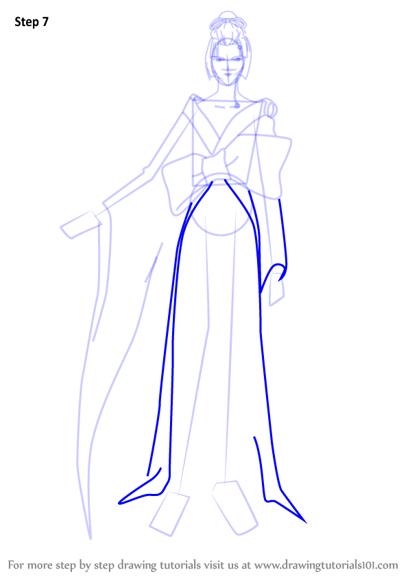 How to Draw Shirahime from Angelic Layer (Angelic Layer) Step by Step ...