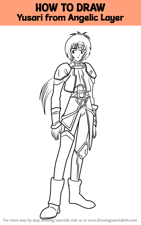 How to Draw Yusari from Angelic Layer (Angelic Layer) Step by Step ...