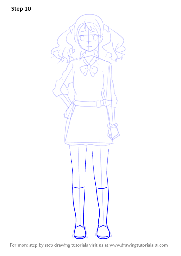How to Draw Anaru from Anohana (Anohana) Step by Step ...