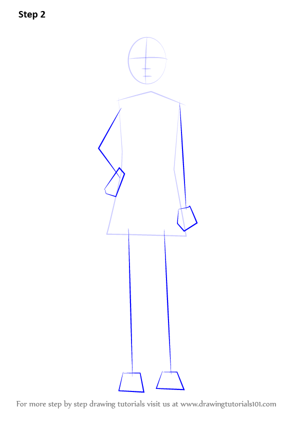 How to Draw Anaru from Anohana (Anohana) Step by Step ...
