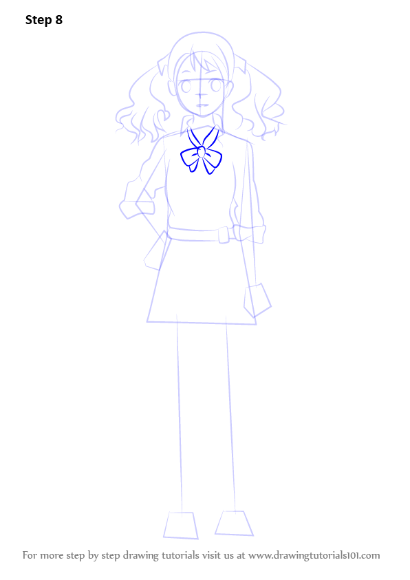 How to Draw Anaru from Anohana (Anohana) Step by Step ...