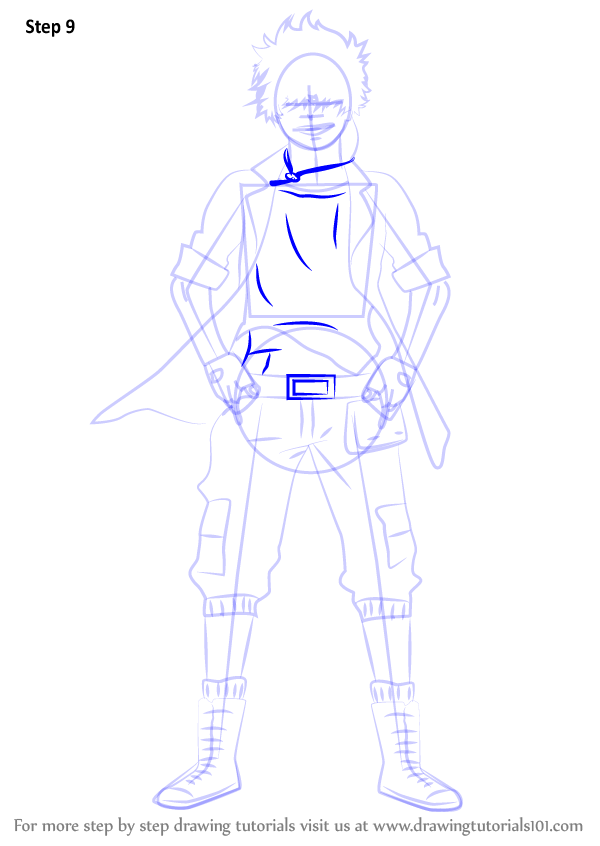 How to Draw Lewin Light from Ao No Exorcist (Ao No Exorcist) Step by ...