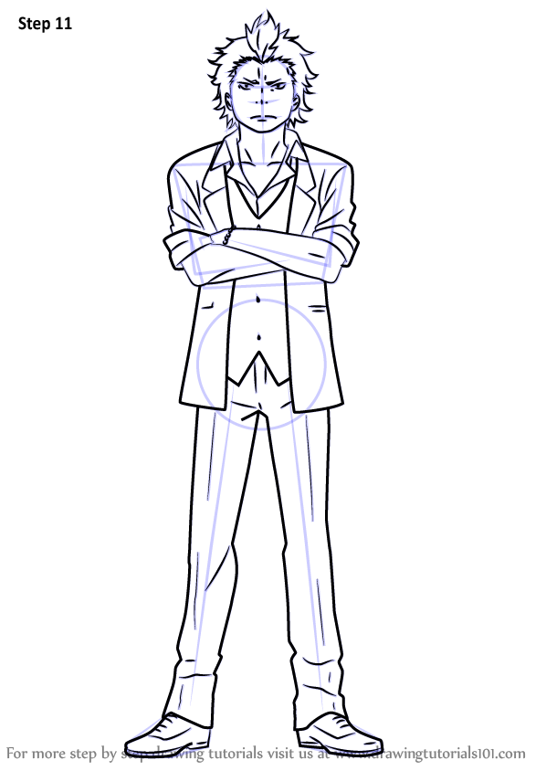 How to Draw Ryuji Suguro from Ao No Exorcist (Ao No Exorcist) Step by ...