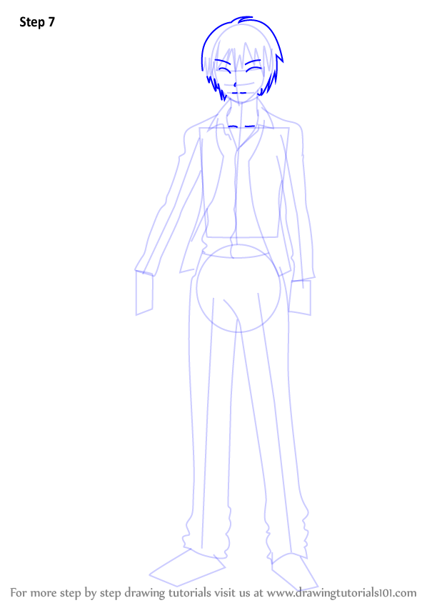 How to Draw Karma Akabane from Assassination Classroom (Assassination ...