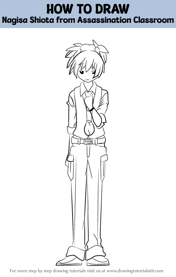 How to Draw Nagisa Shiota from Assassination Classroom (Assassination ...