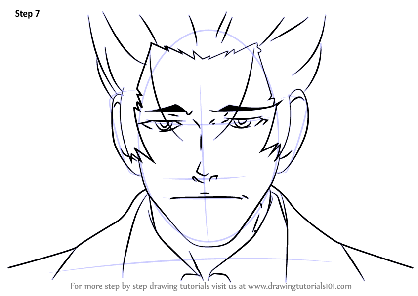 How to Draw Deishuu Kaiki from Bakemonogatari (Bakemonogatari) Step by ...