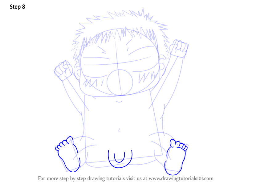 How to Draw Baby Beel from Beelzebub (Beelzebub) Step by Step ...