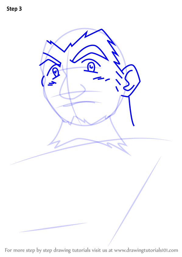 How To Draw Voltaire Hiwatari From Beyblade Printable Step