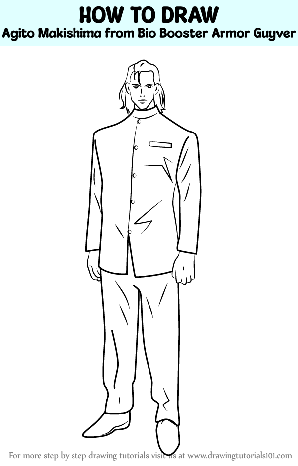 How to Draw Agito Makishima from Bio Booster Armor Guyver (Bio Booster ...