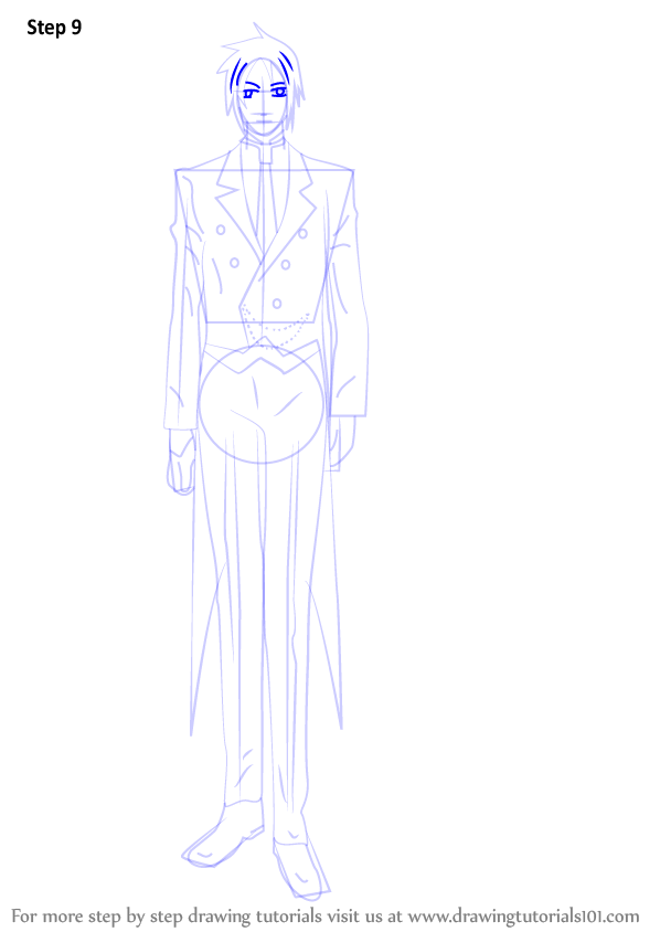 How to Draw Sebastian Michaelis from Black Butler (Black Butler) Step ...