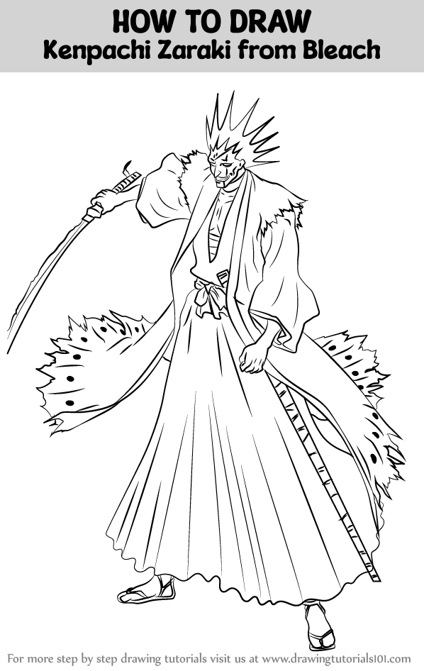 How To Draw Bleach HOW TO DRAW Byakuya Kuchiki [ Bleach ] By
