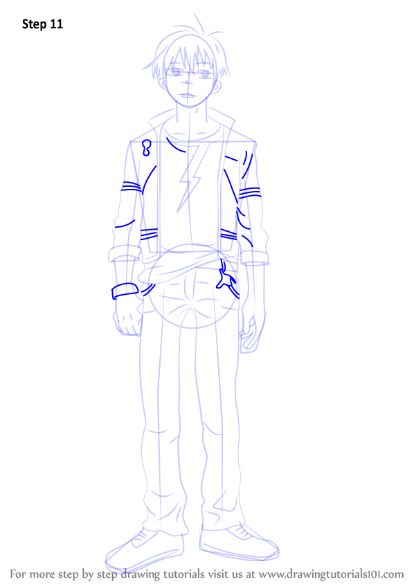 How to Draw Staz Charlie Blood from Blood Lad (Blood Lad) Step by Step ...