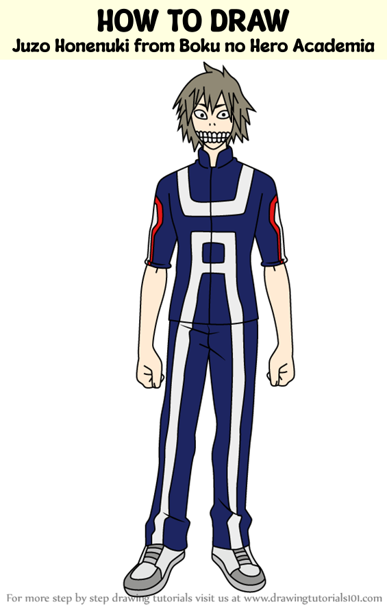 How to Draw Juzo Honenuki from Boku no Hero Academia (Boku no Hero ...
