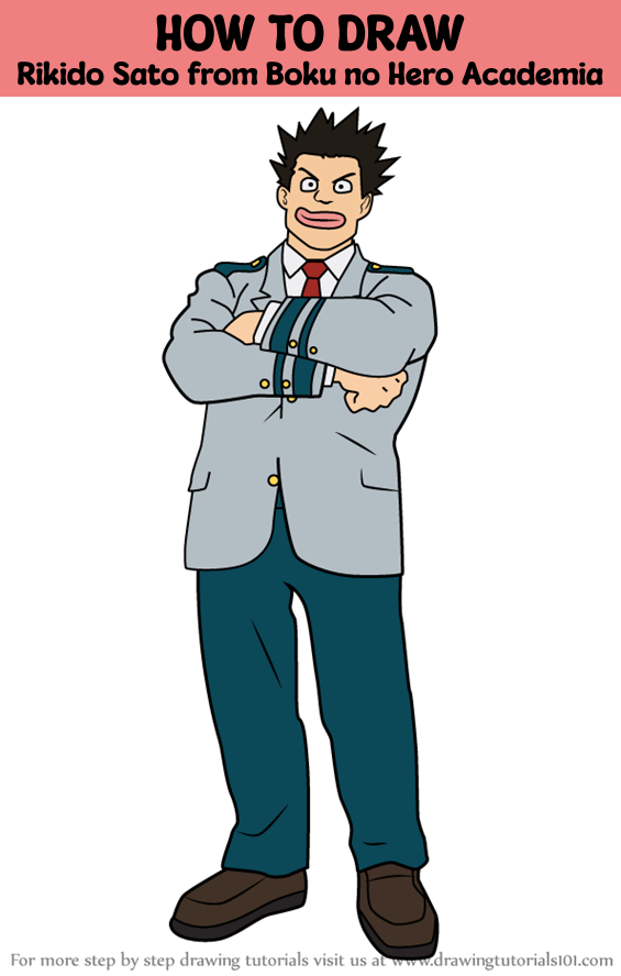 How to Draw Rikido Sato from Boku no Hero Academia (Boku no Hero ...