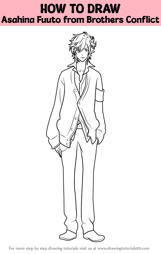 How to Draw Asahina Fuuto from Brothers Conflict (Brothers Conflict ...